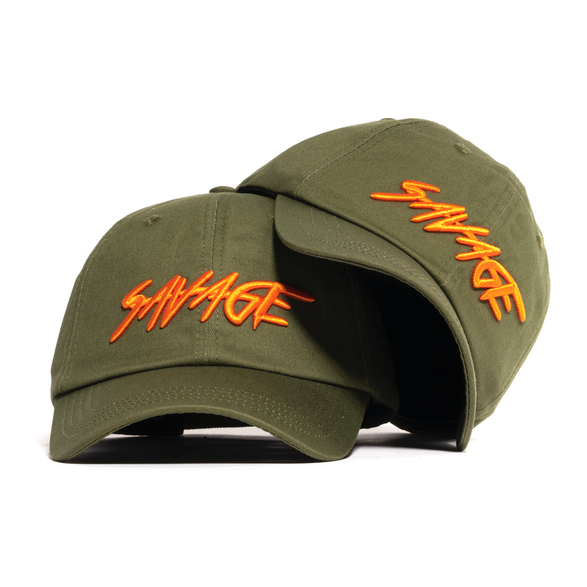 Olive & Orange Cotton Savage Hat – Achill3